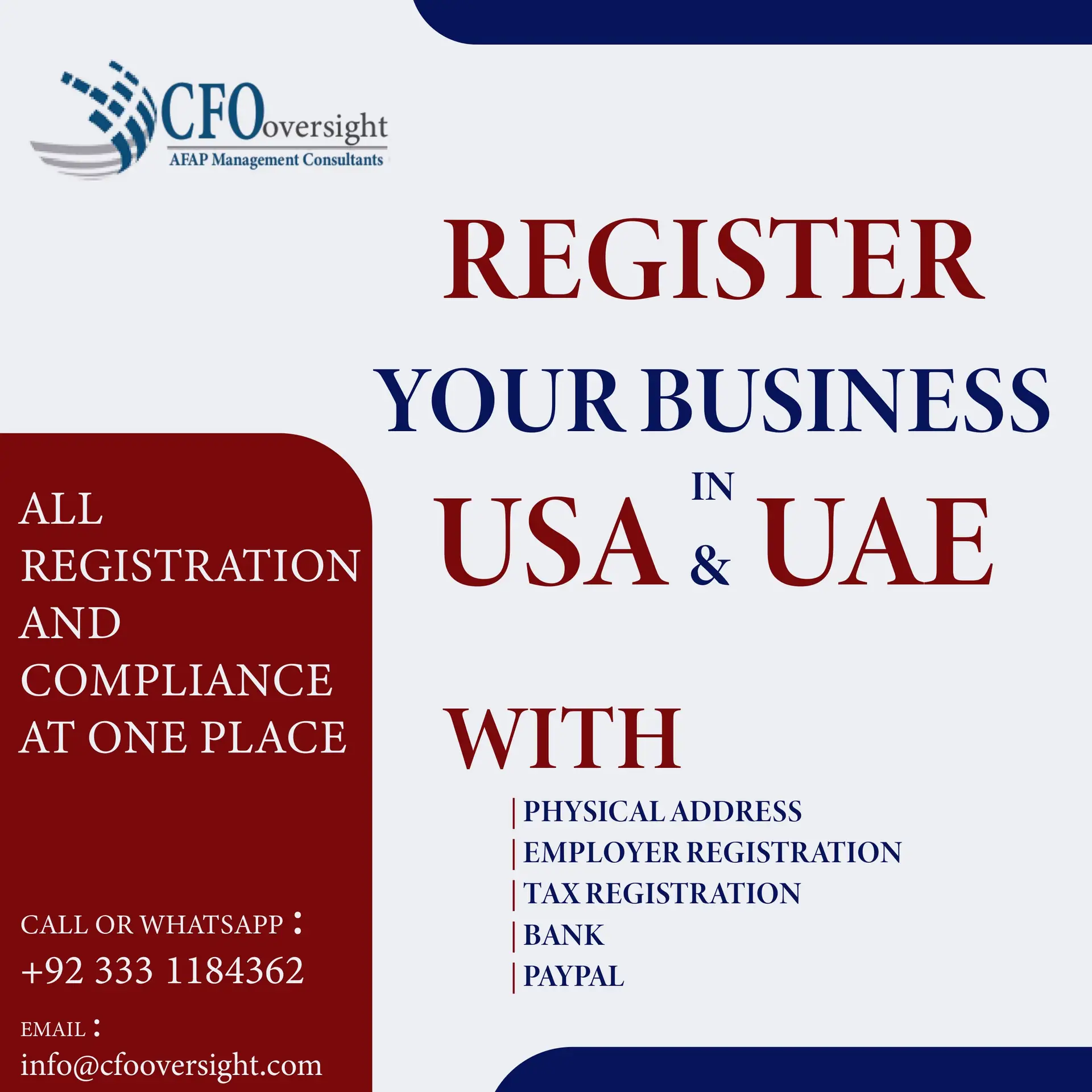 LLC Registration USA - CFO Oversight